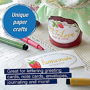 Faber-Castell Calligraphy Pitt Artist Pen Set - 6 Multi Colored Calligraphy Pens