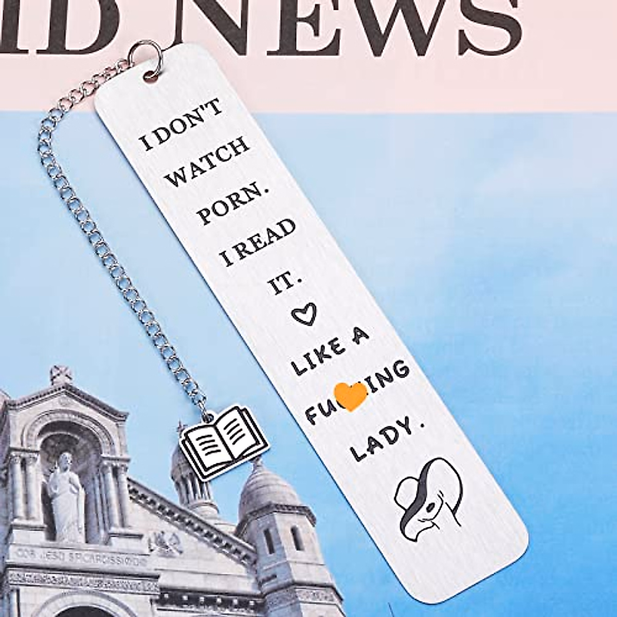 Bookmarks for Women Book Lover Bookish Book Marker with Chain for Birthday Christmas Gifts Female Friends BFF Her Spicy Reader Bookworms Reading Present Book Club Gifts