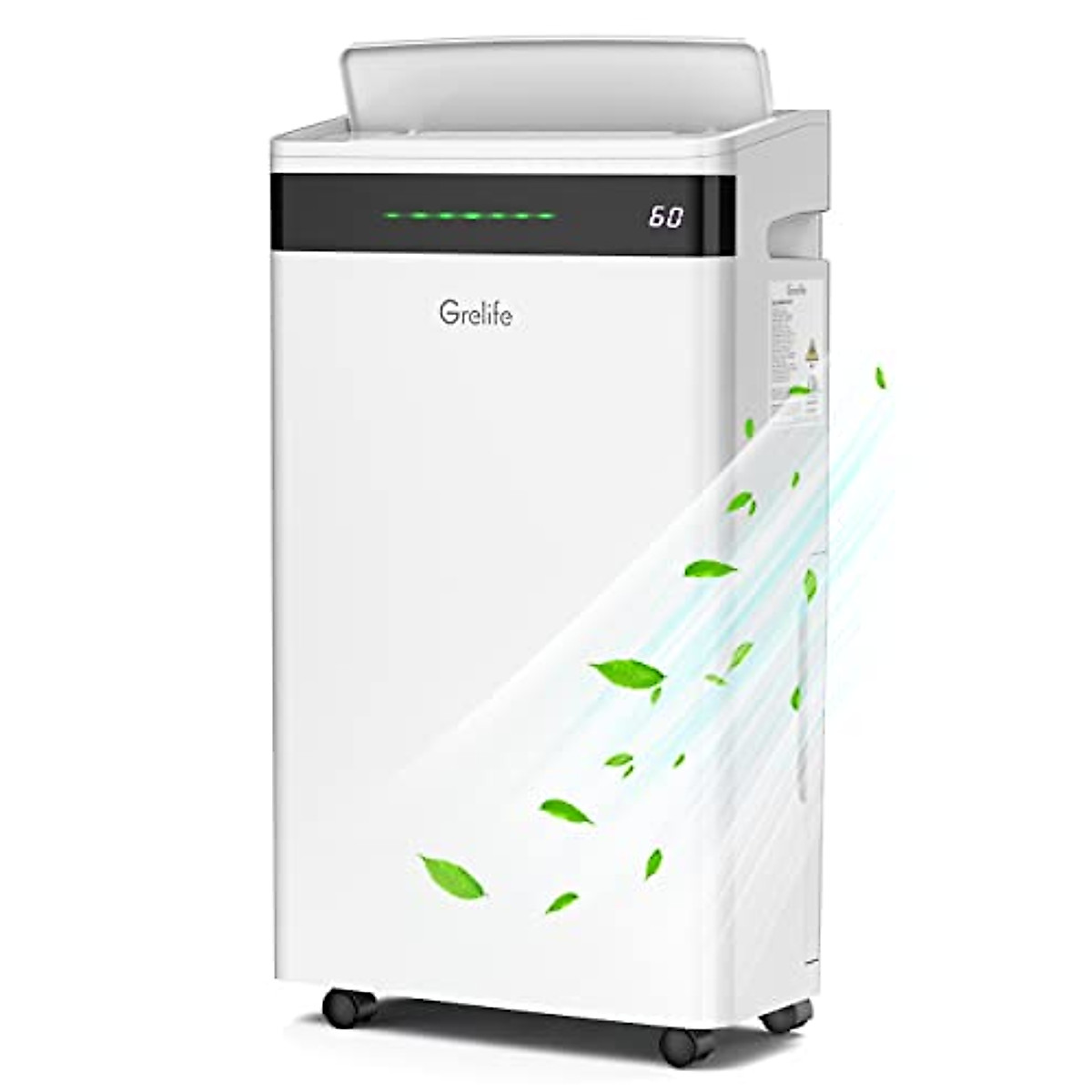 Dehumidifiers for Home and Basement, Grelife 4,500 Sq. Ft 50 Pint Dehumidifier with Drain Hose, 3 Modes, Child Lock, 24H Timer,Defrost,Dry clothes,Easy-to-clean filter,for Large Room, Bedroom,bathroom