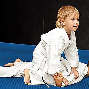 We Sell Mats 3/4 Inch Thick Martial Arts EVA Foam Exercise Mat, Tatami Pattern, Interlocking Floor Tiles for Home Gym, MMA, Anti-Fatigue Mats, 24 in x 24 in