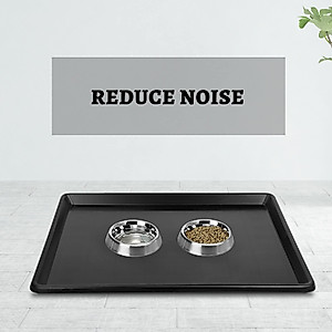 FarLargo 2pcs 27"x20.6" Replacement Tray for Dog Crate Plastic Cage Bottom Pan Multi-Purpose Boot Mat Shoe Tray Indoor Outdoor Waterproof, Dog and Cat Rabbit Food Bowls Floor Liners