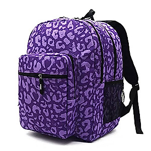 Telosports student backpack printed school bag Purple,Business Durable Backpack , College School Computer Bag for Men & Women (5# purple)