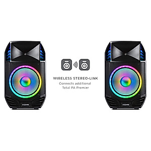 Ion Audio Total PA Premier High Power Bluetooth PA System with Lights (Renewed)
