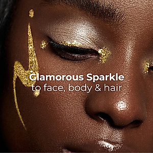 LAMEL Insta Glitter Bomb: Quick-Dry Holographic Face & Body Glitter Gel | Long-Lasting Shine & Effortless Removal | Perfect Face Glitter Makeup & Body, Hair Shimmer | Vegan & Cruelty Free -0.67 fl.oz