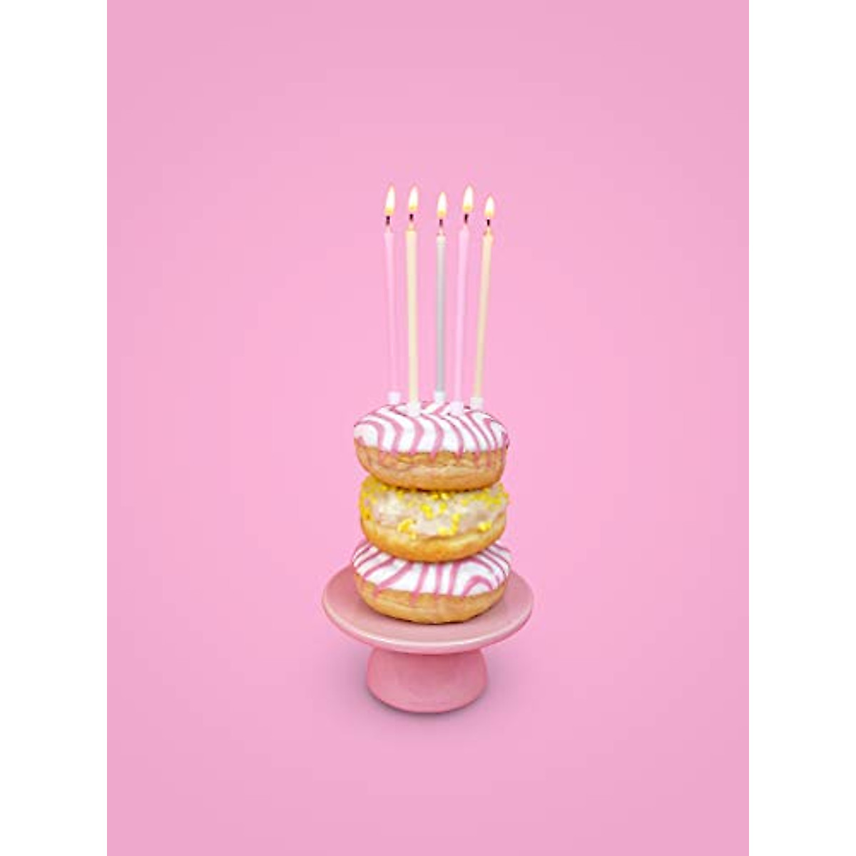 Talking Tables Pack of 16 - Size 10cm Pastel Birthday Candles Make Your Cake Extra Special This Year.