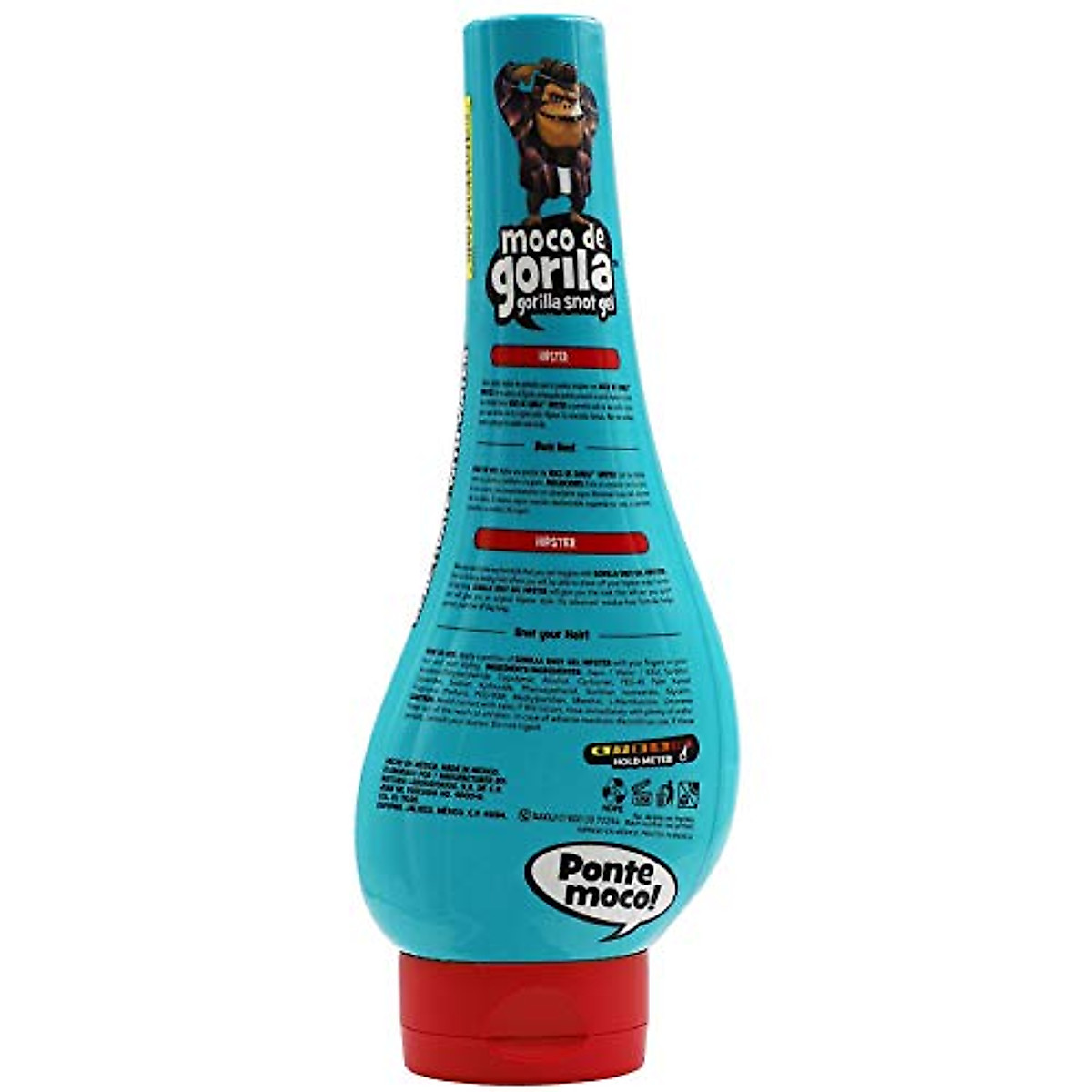 Moco de Gorila Hipster Hair Gel | Trendy Hair Styling Gel with Long-lasting Hold, Gorilla Snot Gel is the Ultimate Hair Gel to create any Hipster Mainstream Hairstyle; 11.9 oz Squizz Bottle (3 Pack)