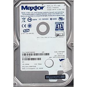 7H500F0, Code HA431DD0, NGBA, Maxtor 500GB SATA 3.5 Hard Drive