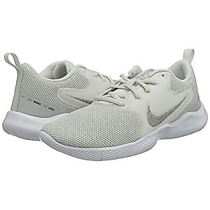 Nike Women's WMNS Flex Experience RN 10 Running Shoe, White MTLC Silver Platinum Tint Lt Smoke Grey, 6.5