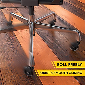 Office Chair Casters Wheels Replacement | Best Protection for Your Hardwood Floors Without Any Desk Chair MAT | Rollerblade Chair Casters | Easy & Quick Installation | Try Now