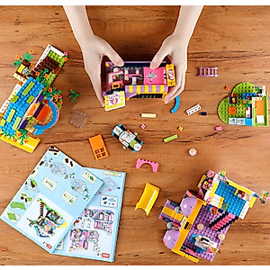 Friends Tree House Building Kit, Treehouse Hair Salon Building Blocks Sets with Storage Box, Friendship House Girls Building Blocks Toys Creative Gifts for Kids Boys Girls Aged 6-12 (1193 Pieces)