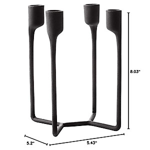 Normann Copenhagen Candle Stand, Black, 11,5x11,5x20