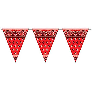 Bandana Pennant Banner Party Accessory (1 count) (1/Pkg)