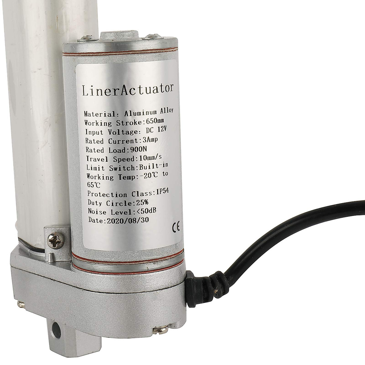 Homend DC12V 26inch Stroke Linear Actuator with Mounting Bracket 900N(225lbs) Maximum Lift 10mm/s for Recliner TV Table Lift Massage Bed Electric Sofa Linear Actuator