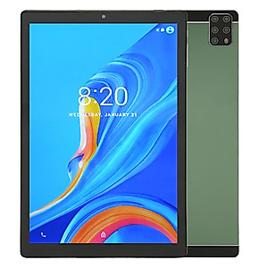 EBTOOLS 10.1 Inch Tablet for12, 10 Core CPU, 6GB RAM, 128GB ROM, 5G, 2MP+5MP Cameras, 8800mAh Battery, withEarbuds, Comes with 100‑240V (US Plug)