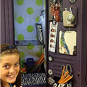 Bemaxy Foldable Student Locker Shelf Organizer, Fits for 12 inch Width Lockers, Back to School Supply (Purple)