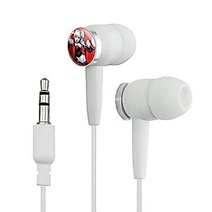 GRAPHICS & MORE Harley Quinn Character Novelty in-Ear Earbud Headphones