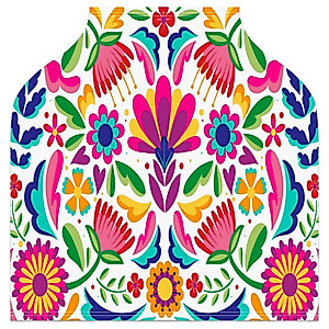 Baby Car Seat Stroller Covers Spring Mexican Flower Leaf Nursing Cover Breastfeeding Scarf Soft Breathable Stretchy Infant Car Canopy Coverage Carseat Cover for Boys and Girls Multi Use