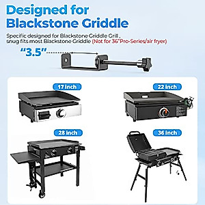 AUXCO Griddle Caddy for Blackstone Griddle，Griddle Accessories Space Saving for 28"/36"Blackstone,BBQ Accessories Storage Box with Magnetic Tool Holder ,Paper Towel Holder, knife Holder ,6 Hooks
