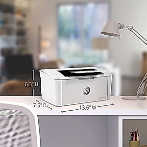 HP Laserjet Pro M15 w Single-Function Wireless Monochrome Laser Printer for Office - Print Only - 19 ppm, 600 x 600 dpi, 8.5" x 11" Letter, 150-sheet Capacity, Compatible with Alexa