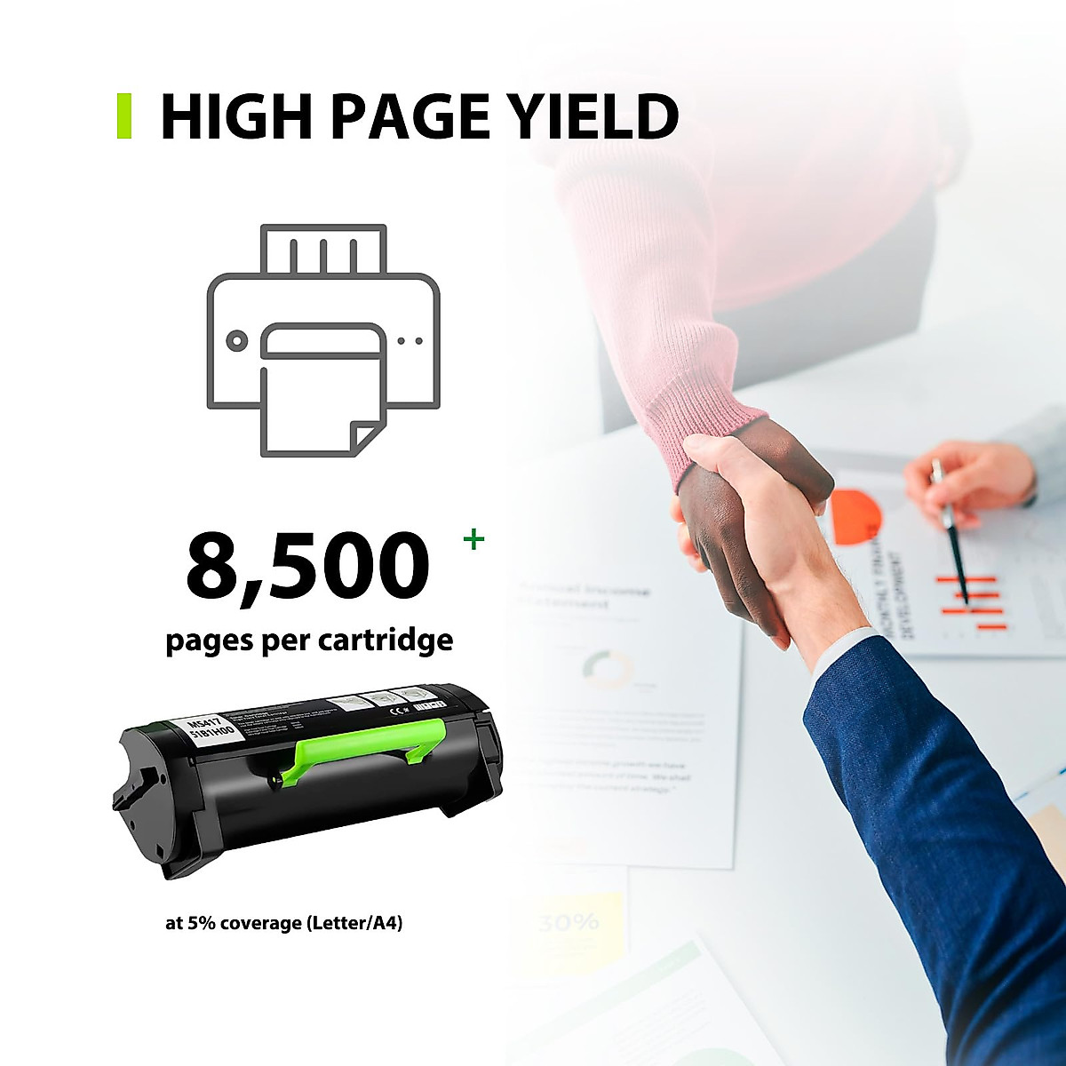 Jmomy 51B1H00 Toner Cartridge Compatible for Lexmark 51B1H00 Toner Cartridge 511H for MS417 MX417 MS517 MX517 MS617 MX617 MS417dn MS517dn MS617dn MX417de MX517de MX617de (8,500 Pages)