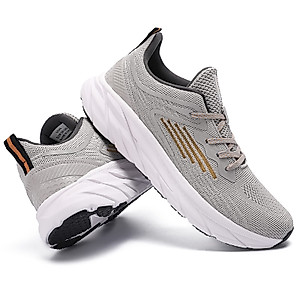 Pulltop Platform Trail Running Shoes Women Comfortable Walking Shoes Lace Up Casual Arch Support Shoes Comfort Non Slip Gym Athletic Shoes for Women Rock Size 9.5