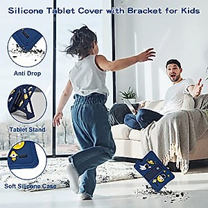 WeTap Kids Tablet Android Tablets丨Android 11 Tablet for Kids 2+32 GB Toddler Tablet 1024x600 IPS Touch Screen Dual Camera WiFi 5.0 Parental Control with Kid-Proof Case (Blue)