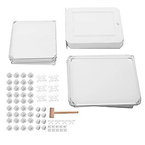 Gdrasuya10 Portable Shoe Rack, 36 Pair DIY Shoe Storage Shelf Organizer 6 Tier Shoe Storage Cabinet with Doors, Resin Shoe Shelves Organizer for Closet Hallway Bedroom Entryway