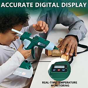 Cordless Hot Melt Glue Gun for Bosch 18-20V Li-ion Battery Repair DIY Tool Set With 10 Glue Sticks Power Tool Glue Gun(not include battery)