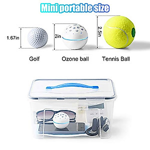 Micrael Home Portable Ozone Ball, Mini Ozone Air Purifier USB Rechargeable Small Deodorizer Odor Remover for Toilet, Shoes, Wardrobe, Car, Refrigerator