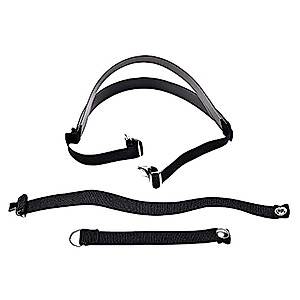 MSA 480234 Cradle Suspension Head Harness Assembly for Comfo Classic Series Half-Mask Respirators, Holds Reusable Gas Masks Securely in Place, Color: Black