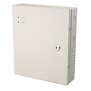 EVERSECU 9 Channel DC12V 5 Amp PTC Fuse CCTV Power Supply with Metal Box, AC Plug and Lock for Security Cameras, DVRs, IP Cameras, CCTV Cameras