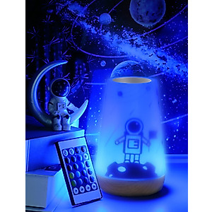 Mostof Space Astronaut Touch Night Light with Remote for Girls Baby Kids Bedroom (Spaceman)