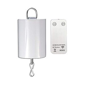 Fonmy Hanging Display Motor with Remote for Wind Spinner Ornament Hanging Decor Wind Chimes Baby Crib Mobile Battery Operated Motor-10 RPM Low Speed