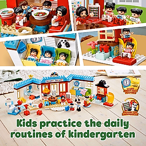 LEGO DUPLO Town Happy Childhood Moments 10943 Family House Toy Playset; Imaginative Play and Creative Fun for Kids, New 2021 (227 Pieces)