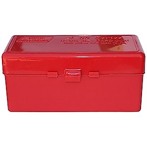 MTM RM-60-30 Case-Gard 60-Round Rifle Flip-Top for 22-250 to .308 Win (Red)