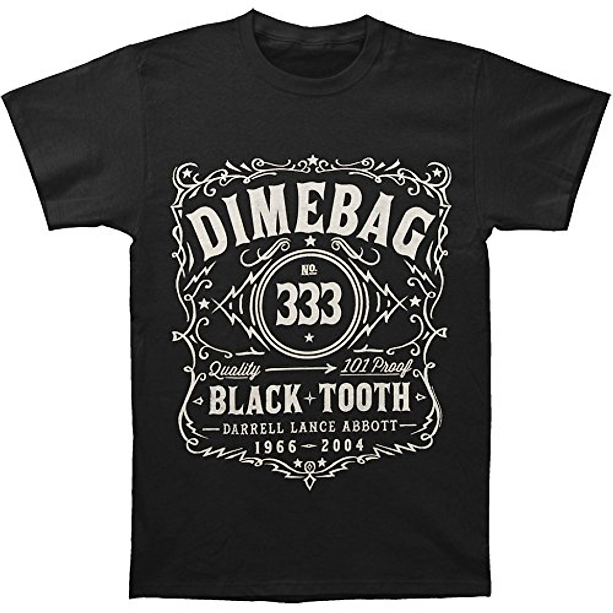 Dimebag Darrell Men's Whiskey Dimebag Darrell T-shirt Small Black