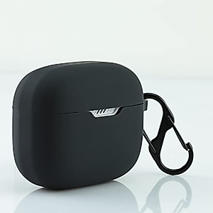 Case Cover Replacement for JBL Tune 130NC TWS True Wireless, Black Silicone Protective Protector - LEFXMOPHY