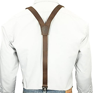 Hide & Drink Leather Y Suspenders (Medium 5 ft. 3 in. to 5 ft. 9 in.) :: Bourbon Brown