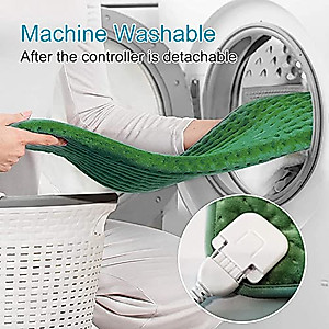 KOTOFATA Quick Heating Pad for Back Pain Relief, Physiotherapy Pad Pain, Spasm Soft and Comfortable Fabric Pad, LCD Screen Timer Auto Off, Keep Warm in Winter