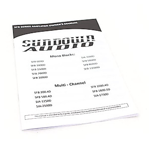 Sundown Audio SIA-2500D Monoblock 2500W RMS Amplifier