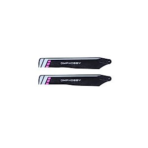 OMPHOBBY M1 Parts 125mm Main Blades (Hard) Rc Heli Accessories for OMPHOBBY M1 RC Helicopters OSHM1033(Purple)