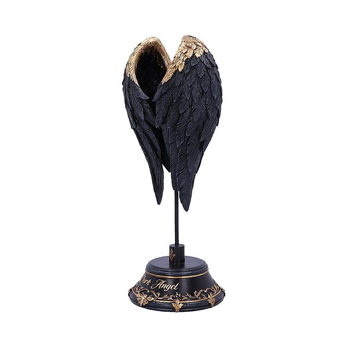 Nemesis Now Dark Angel Gothic Fallen FAE Wing Sculpture Figurine, Black, 26cm