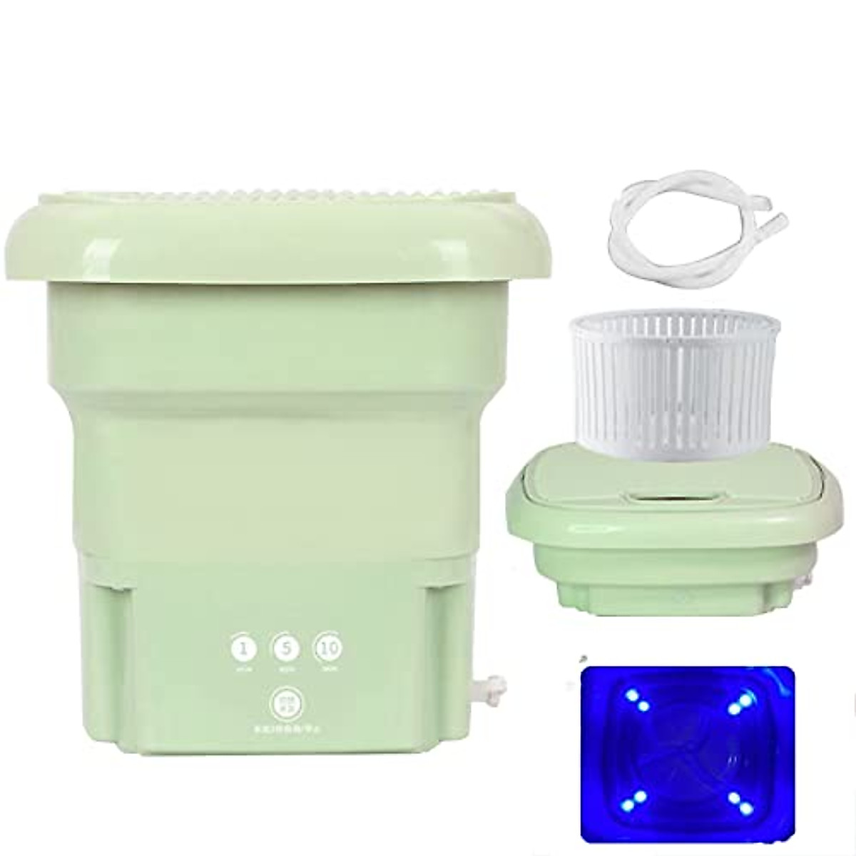 Portable Washing Machine Mini Washer with 3 Modes Deep Cleaning Half Automatic Washt, Socks, Baby Clothes, Towels, Delicate Items(A1)