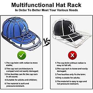 Eiito Hat washer for Washing machcine, 2 Pack Hat Cleaner for Baseball Caps Hat Shaper for Dishwasher, 2 Sizes-4 Pcs Hat Cage Rack Frame fit Adult and Children Wash Caps