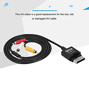 1.8M Component AV Cable Audio Video Cord Optical Cable for XBOX360 Game Slim Replacement Quality ABS TV Cord Compatible for Microsoft 360 Console
