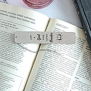 Bookmarks Book Club Gifts for Book Lovers Readers Coffee Lovers Librarian Her Women Coworkers Best Friends Metal Bookmarks for Christmas Graduation Thanksgiving