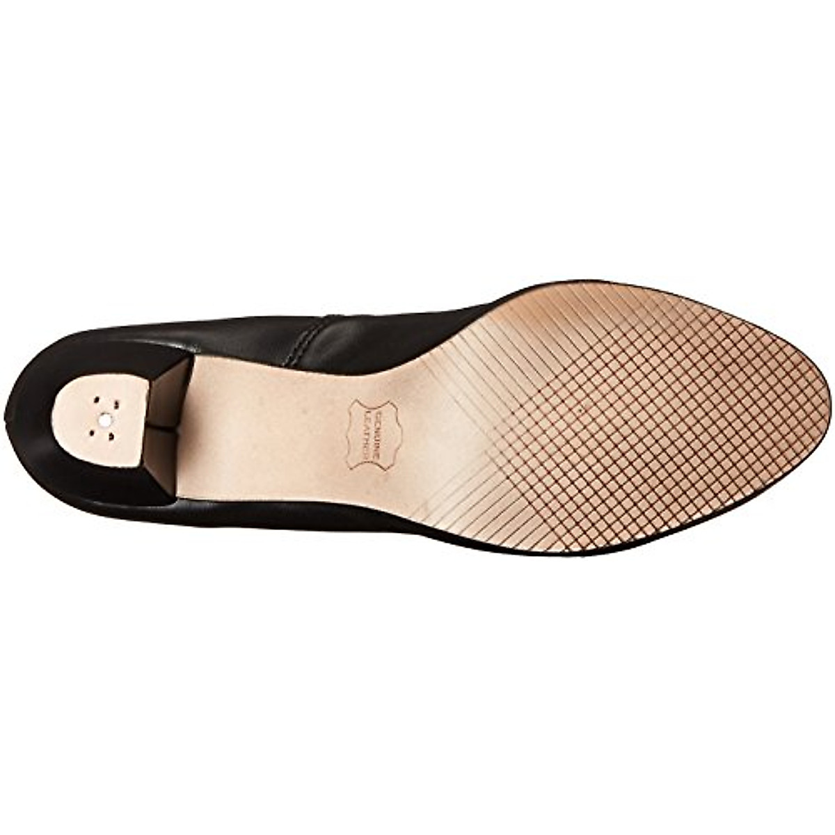 Capezio Womens Jr. Footlight T-Strap Dance Shoe, Black, 8 US