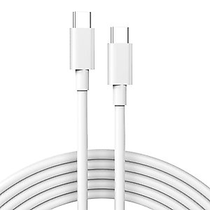 USB C to USB C Charging Cable for MacBook Air, Mac Book Pro, Type C Cord for New iPad Pro 12.9/11, Air 4/5, Mini 6, Samsung, Pixel, All PD USB C Charger, 6.6ft