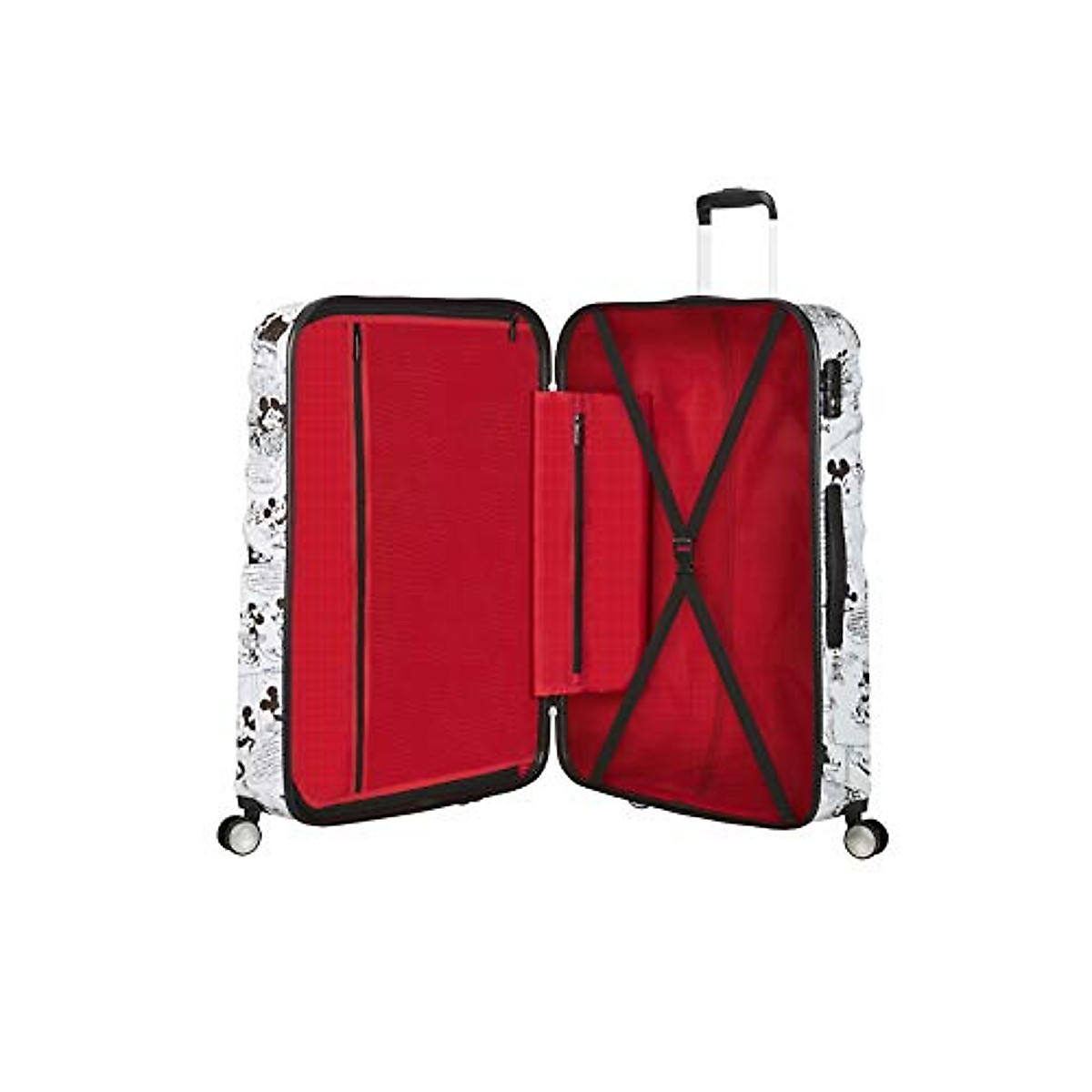 American Tourister Spinner L (77 cm-96 L), White (Minnie Comics White)