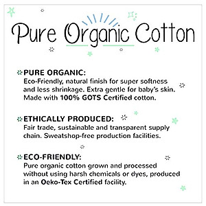 Lamaze Organic Baby Baby Boys' Pull on Jogger Pants, Black/Blue, 18 Months